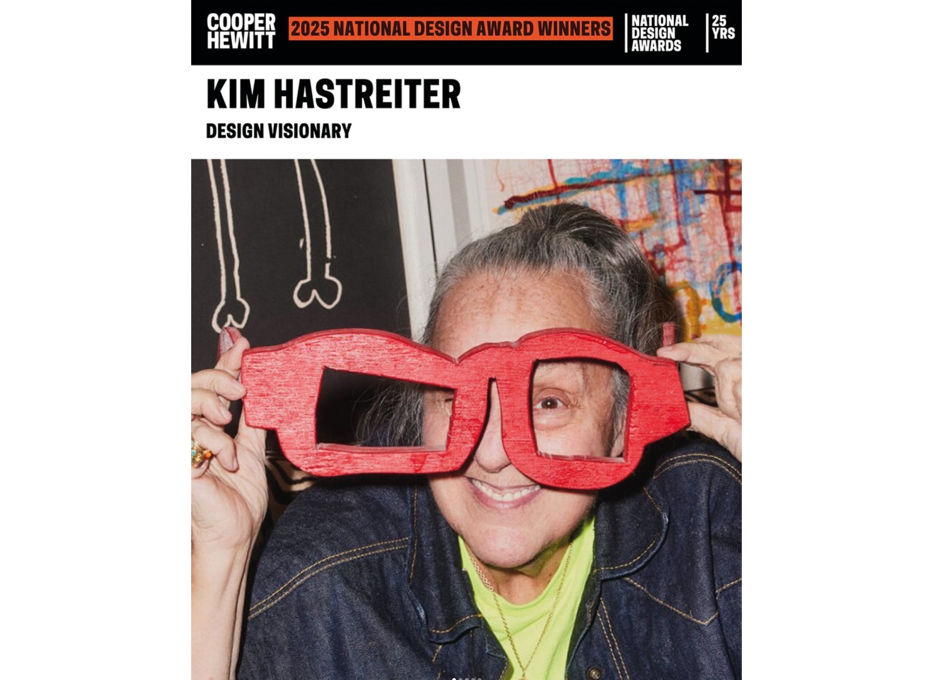 Kim Hastreiter premiata con il prestigioso National Design Award 2025 ...
